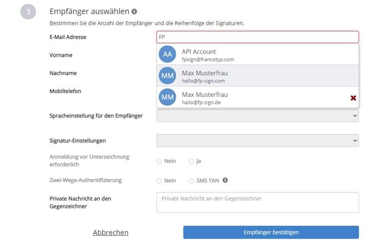 FP Sign Benutzerhandbuch
